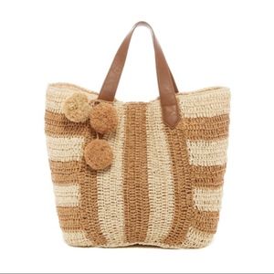 Nordstrom | Bags | Paper Straw Multi Stripe Tote | Poshmark